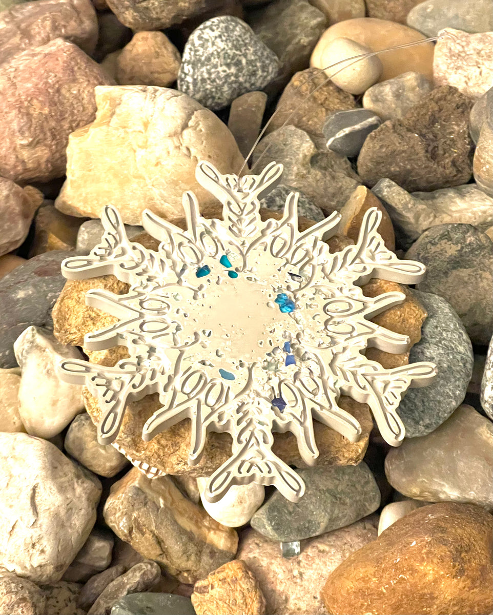Cement Snowflake Hanging Decor – From Bits & Pieces