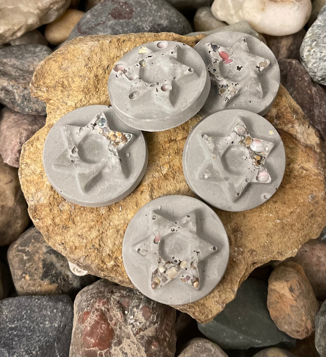 Star of DAVID Cement Pocket Coin – From Bits & Pieces