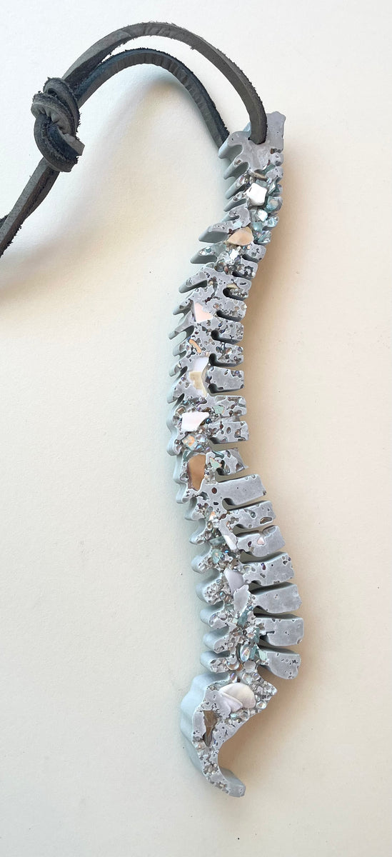 Concrete Spine 9” Ornament – From Bits & Pieces