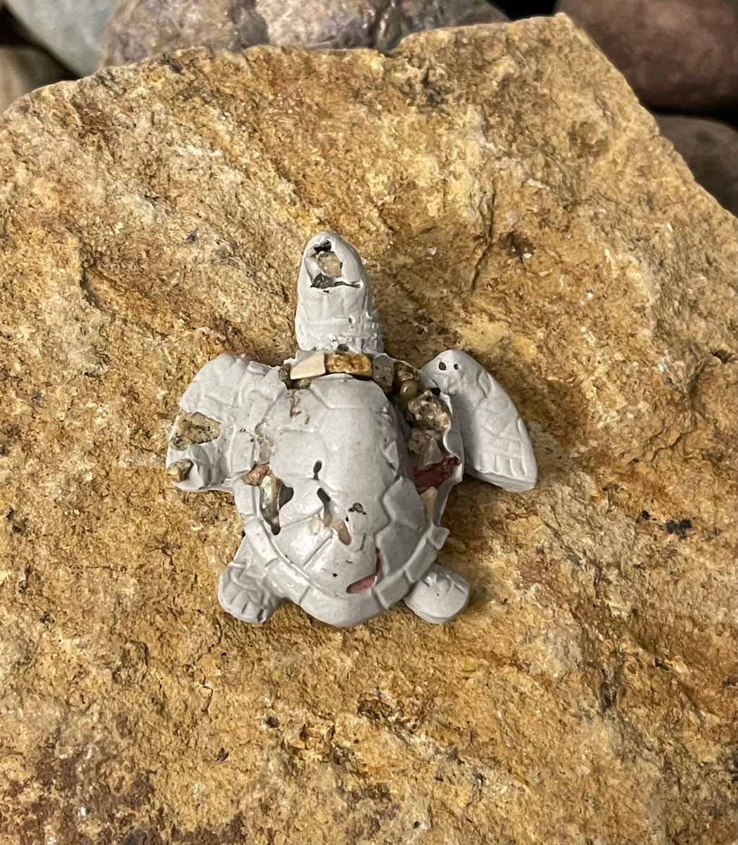 Concrete Sea Turtle 1.5” Pebbles – From Bits & Pieces